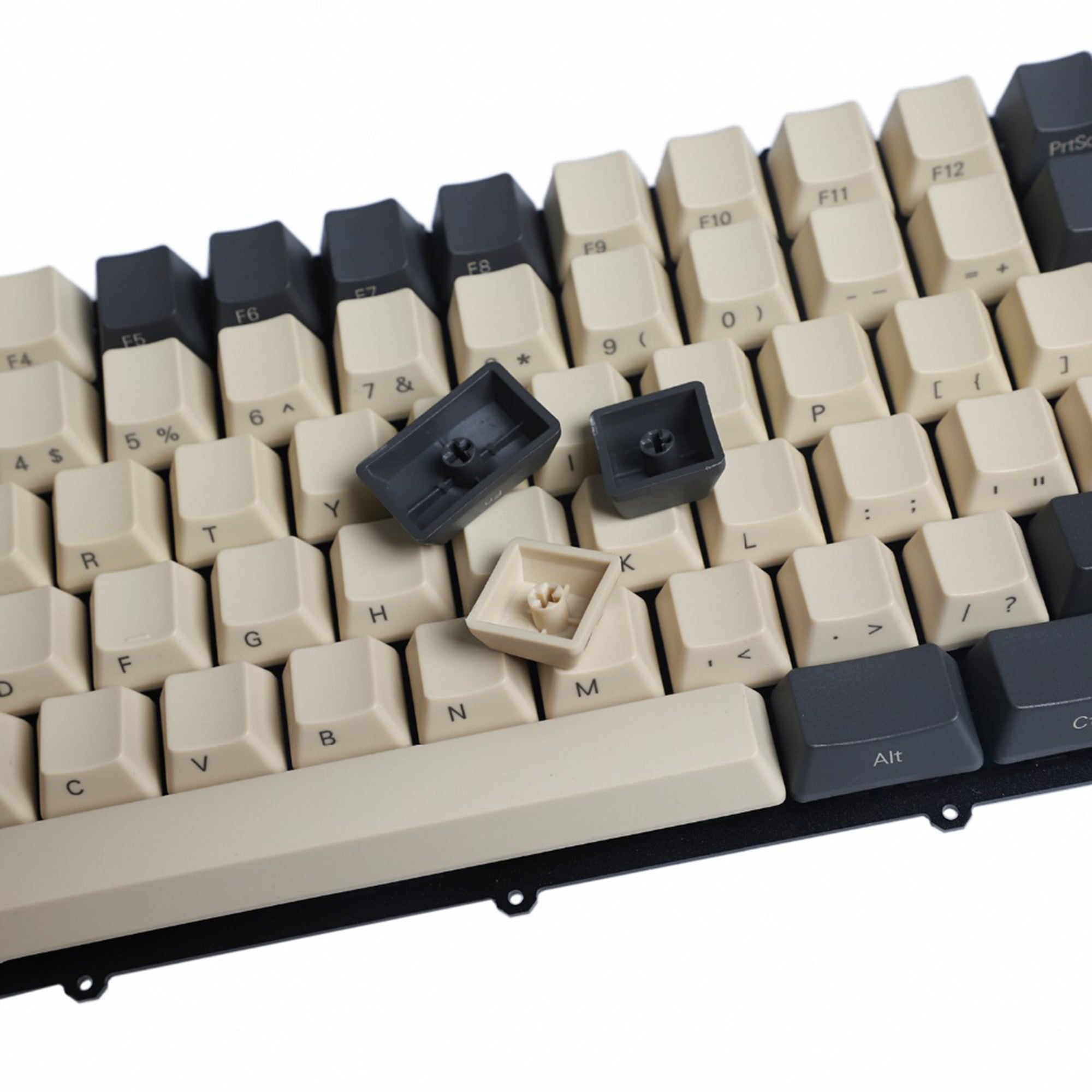 Gray Beige 125 Keys PBT OEM Profile Keycaps Set – KeyGeak