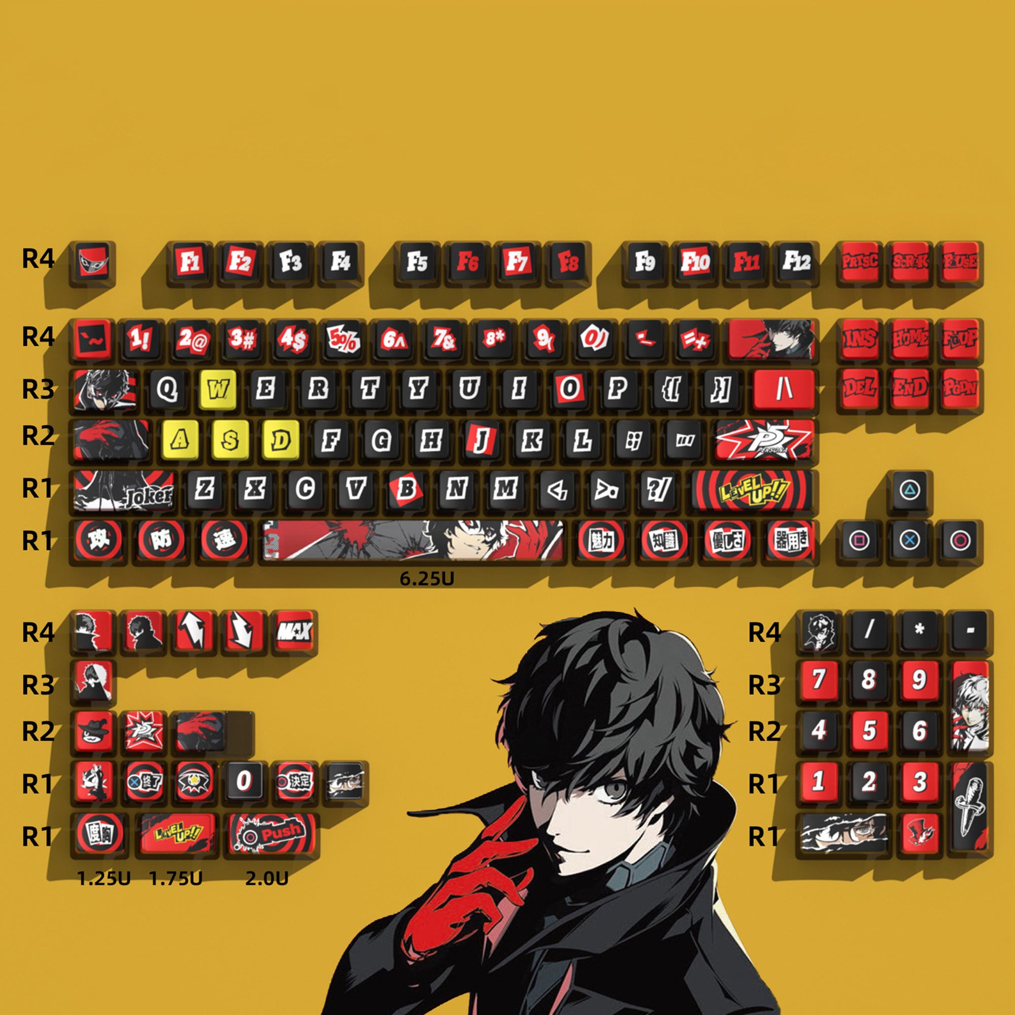 Pudding Four-sided Light-transmitting Anime Keycaps – KeyGeak