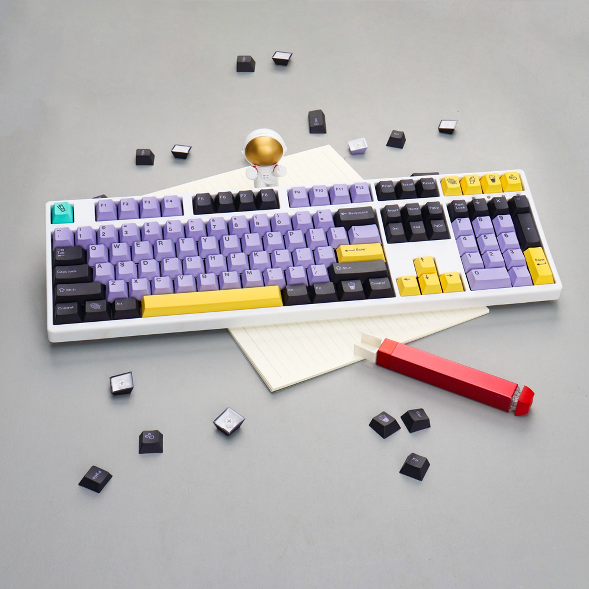 Taro Keycap Set Cherry Profile ABS ANSI & ISO – KeyGeak