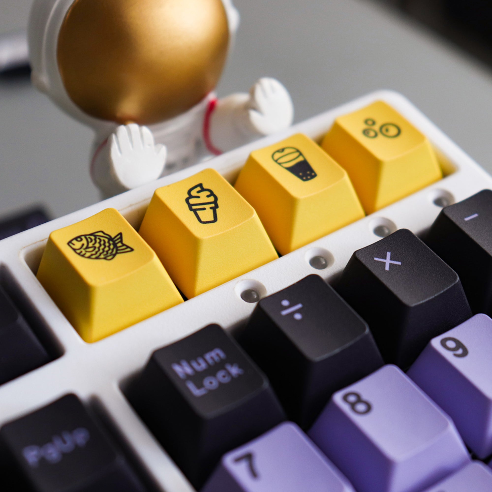 Taro Keycap Set Cherry Profile ABS ANSI & ISO – KeyGeak