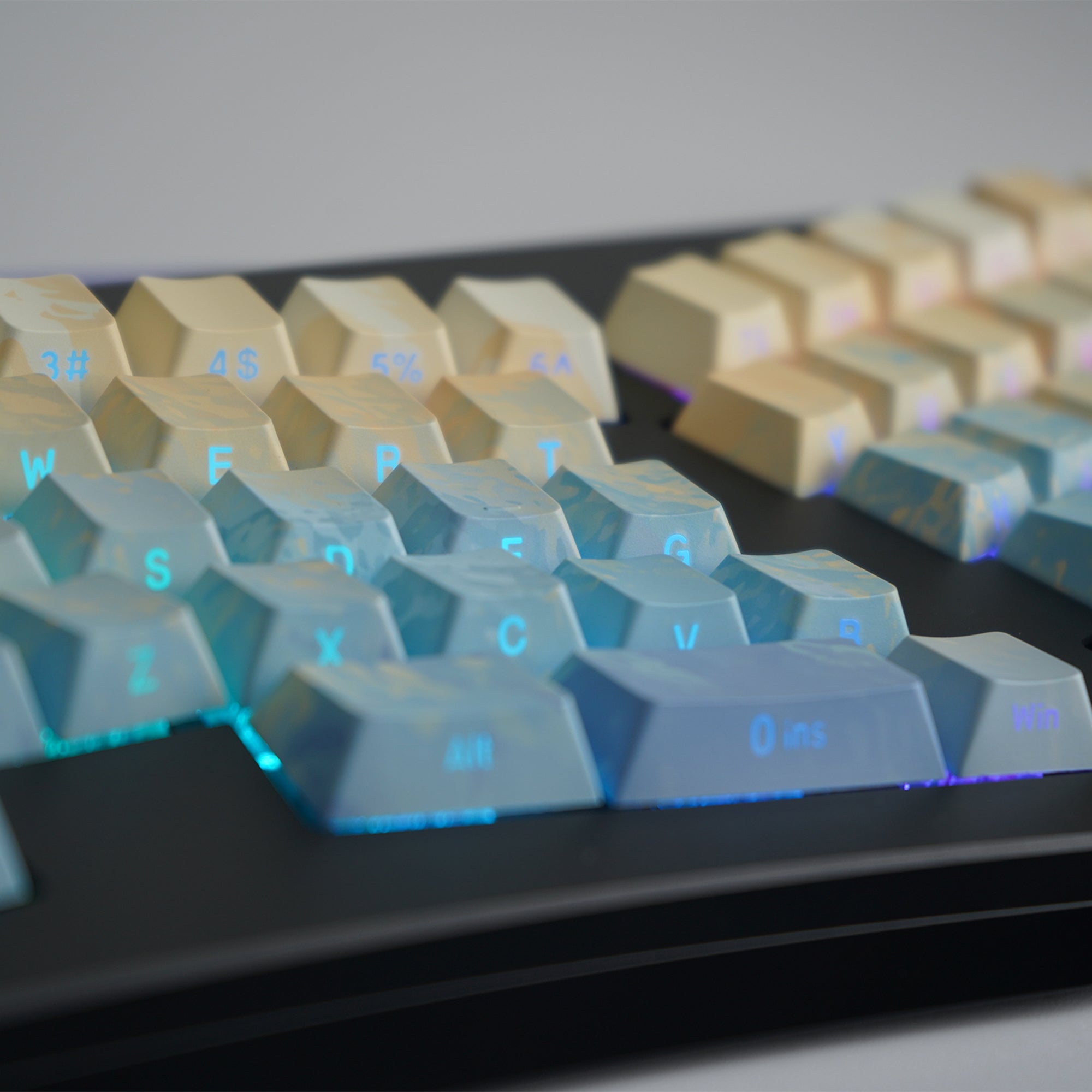 Water Pattern 139 Keys ABS Cherry Profile Side Print Keycaps Set – KeyGeak