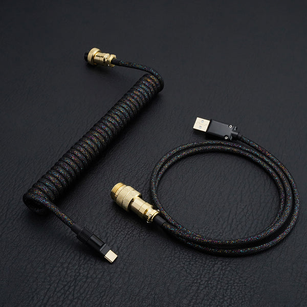 Cyberpunk And Black Gold Circus Custom Mechanical Keyboard Cable – KeyGeak