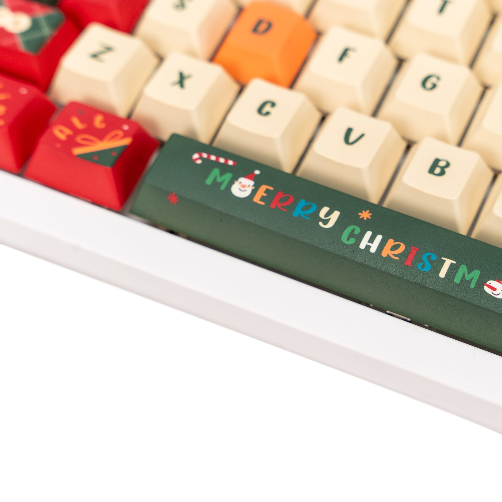 Christmas Themed Cherry Profile PBT Keycaps Set – KeyGeak
