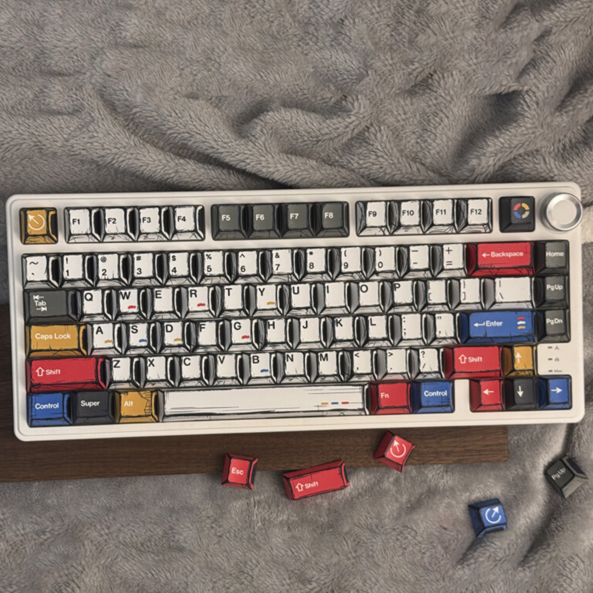 Comic Line Cherry Profile Keycaps Set – KeyGeak