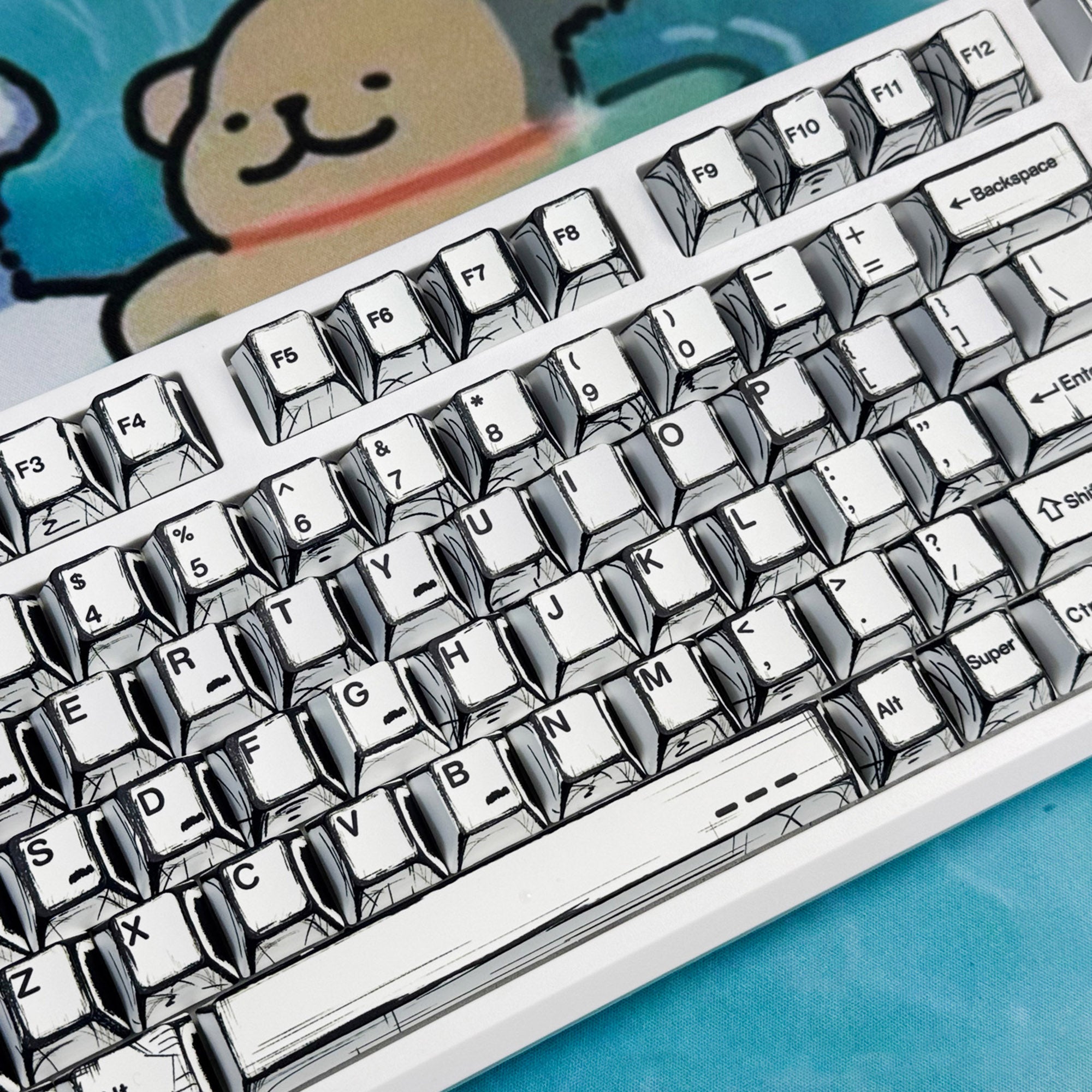 Comic Line Cherry Profile Keycaps Set – KeyGeak
