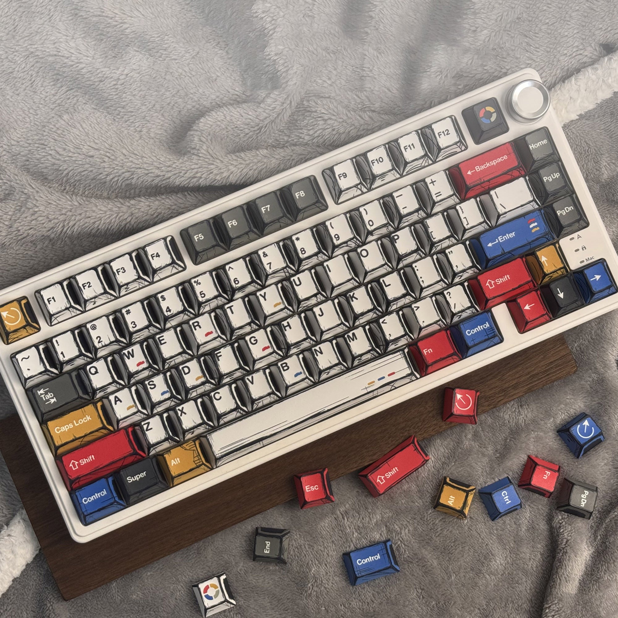 Comic Line Cherry Profile Keycaps Set – KeyGeak