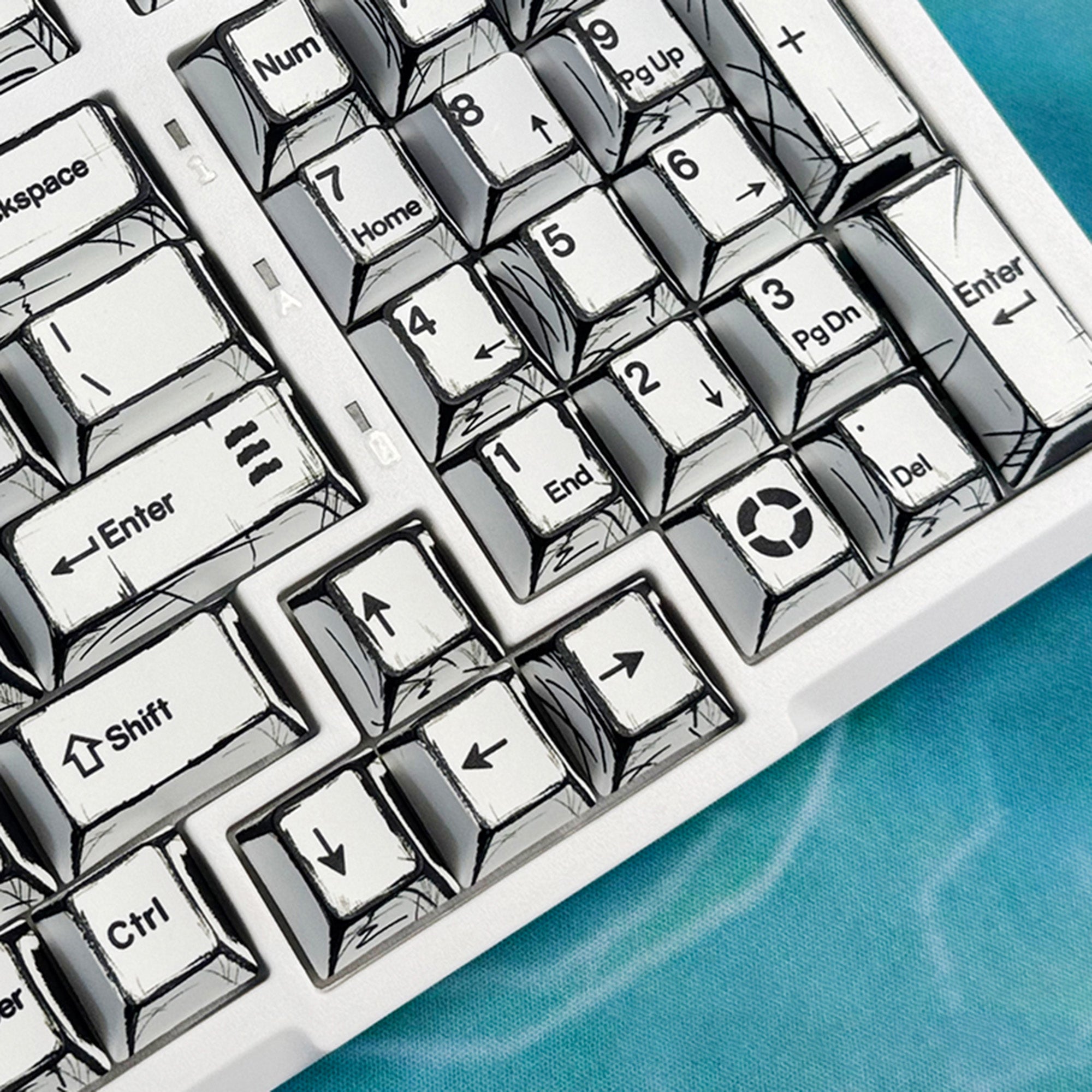 Comic Line Cherry Profile Keycaps Set – KeyGeak