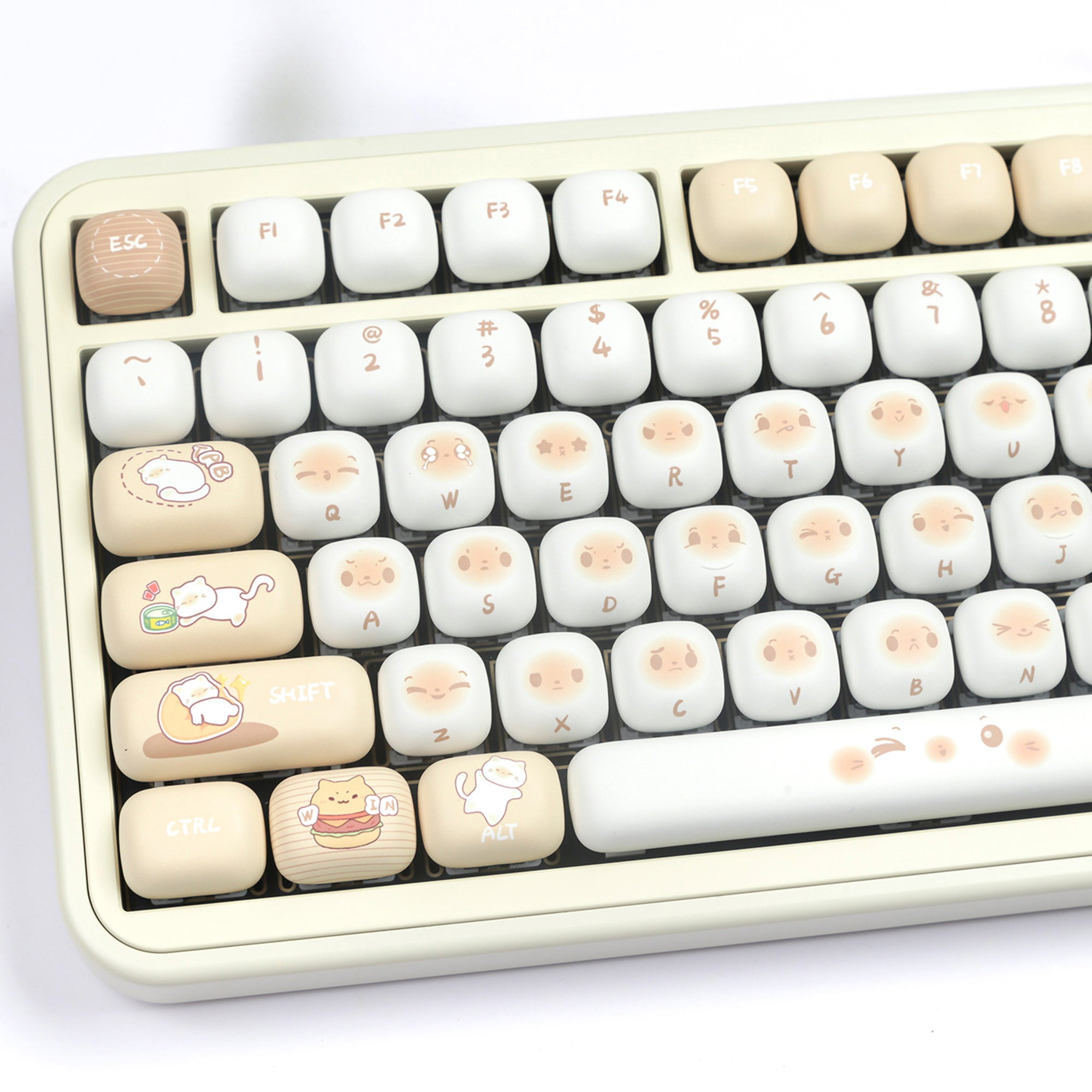 Cuddle Cat MOG Profile keycaps Set – KeyGeak