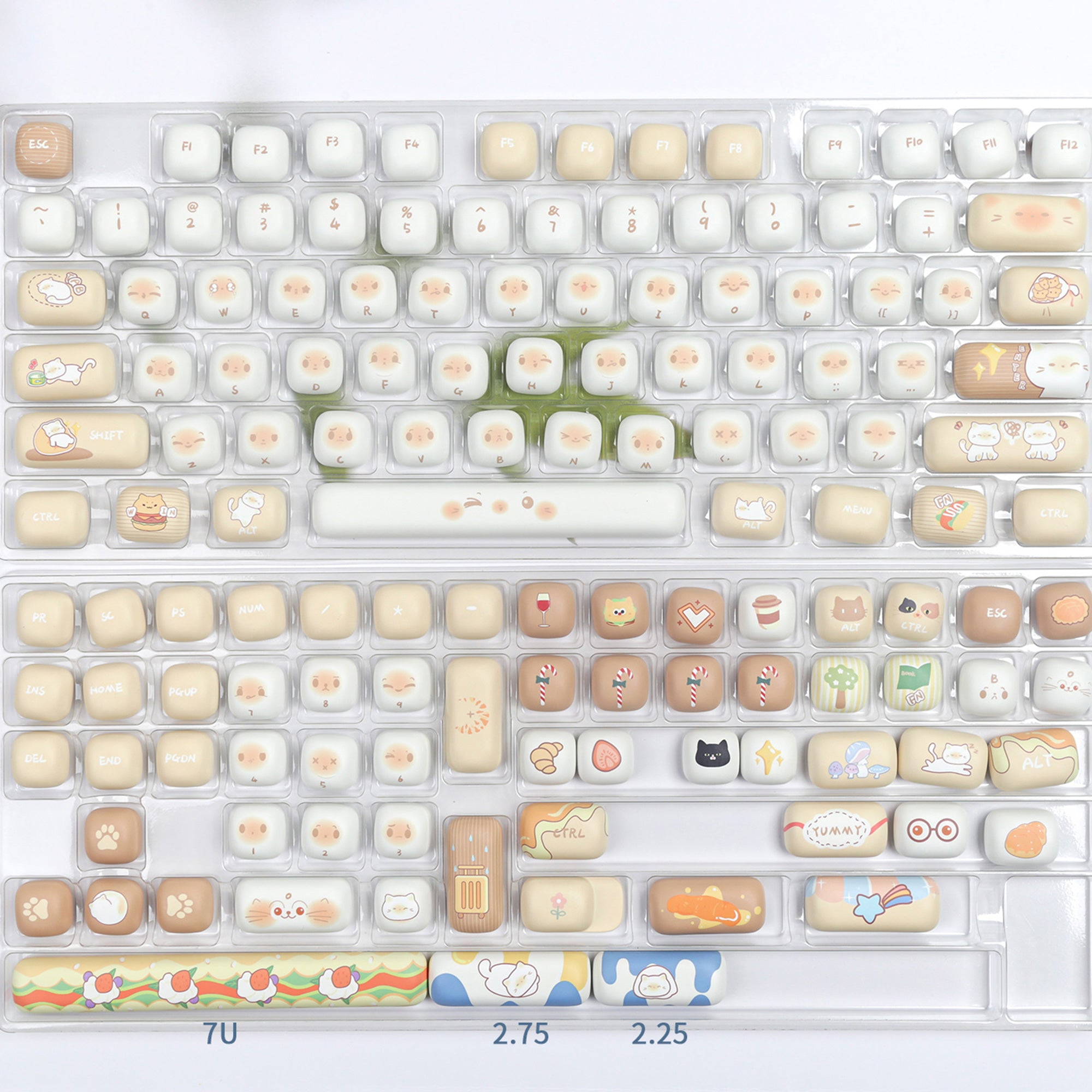 Cuddle Cat MOG Profile keycaps Set – KeyGeak