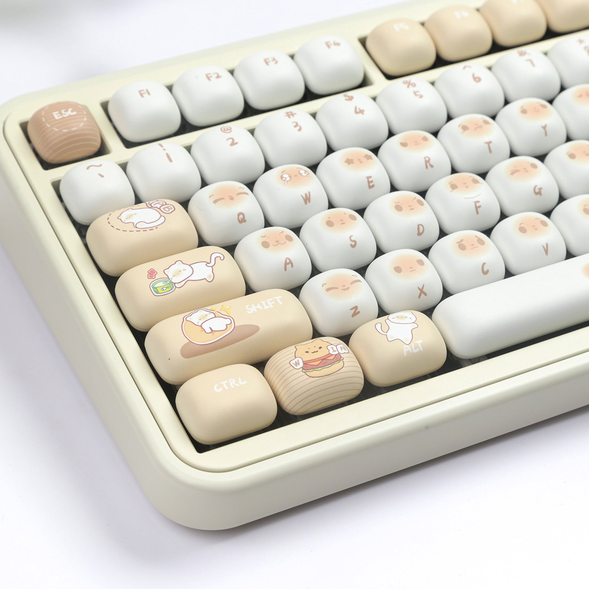 Cuddle Cat MOG Profile keycaps Set – KeyGeak