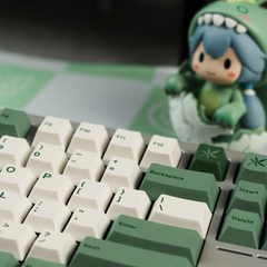 JKDK Bamboo Keycaps Set Cherry Profile PBT 64/68/75/87/98 – KeyGeak