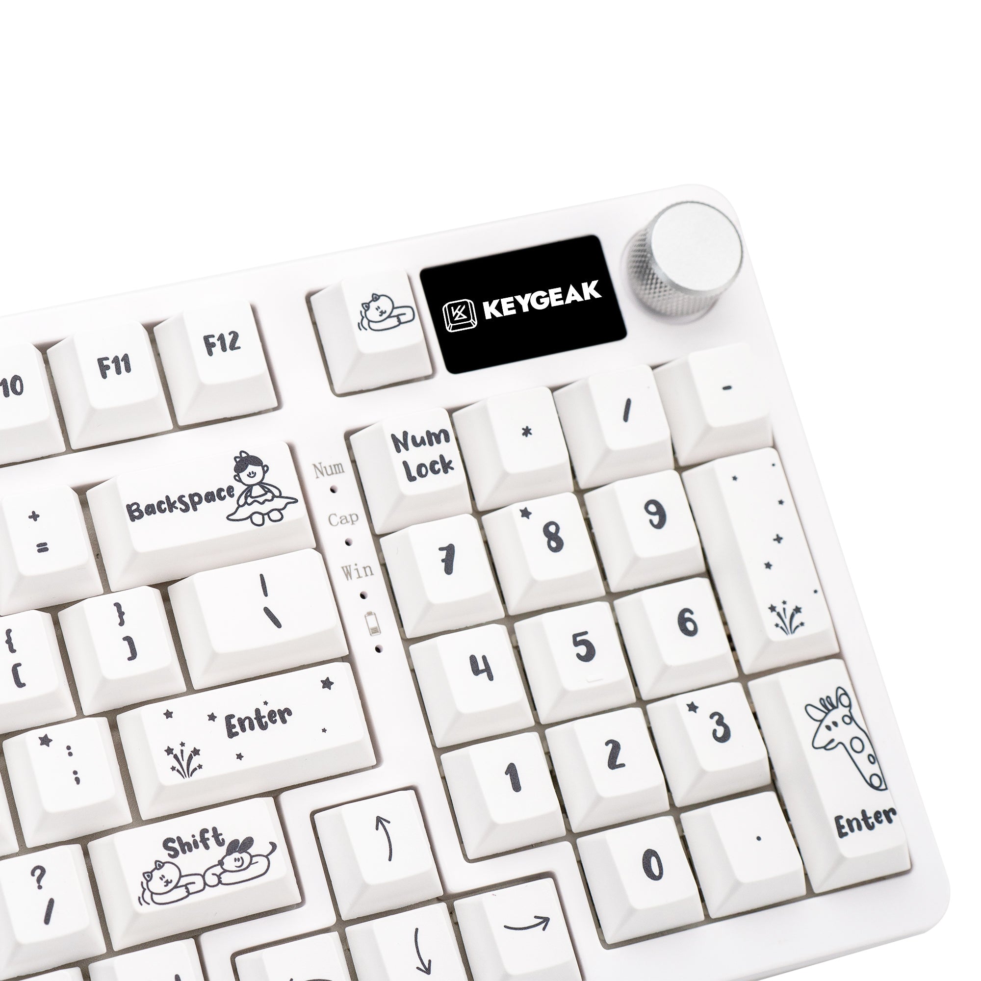 [Doodle Series]Hot-Swap RGB Tri-mode Mechanical Keyboard (Whole Keyboa – KeyGeak