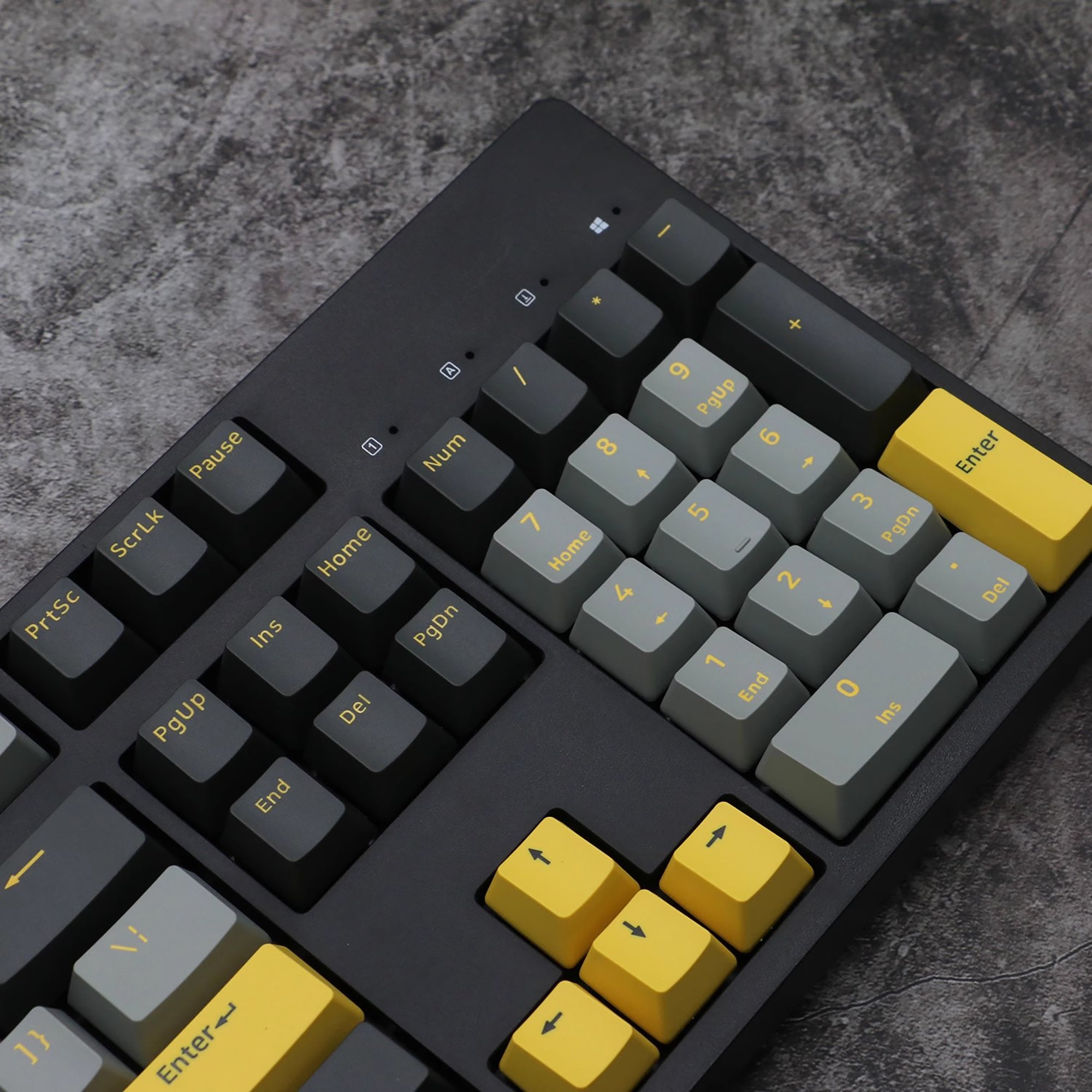 Graphite Gold PBT Keycaps OEM Profile – KeyGeak