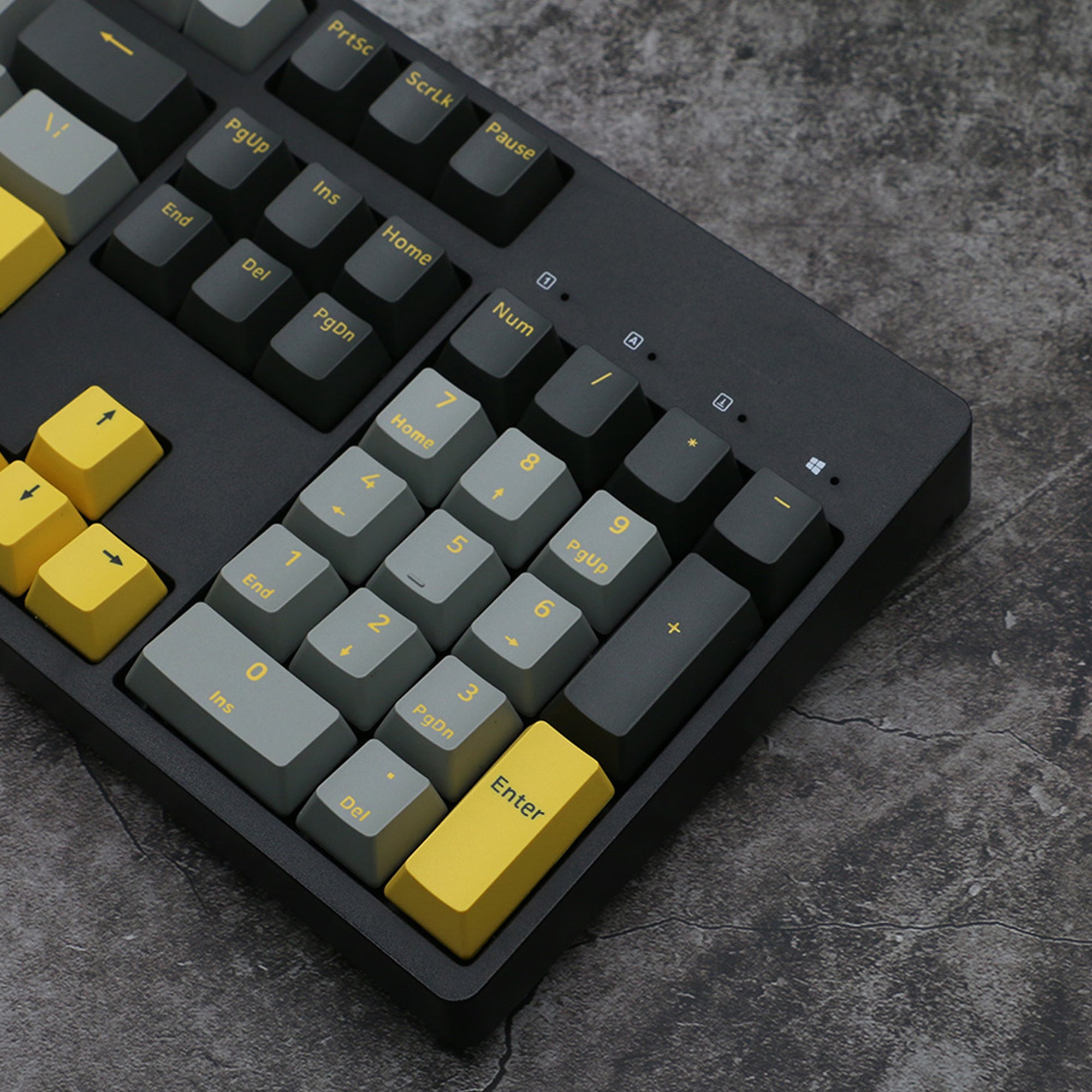 Graphite Gold PBT Keycaps OEM Profile – KeyGeak