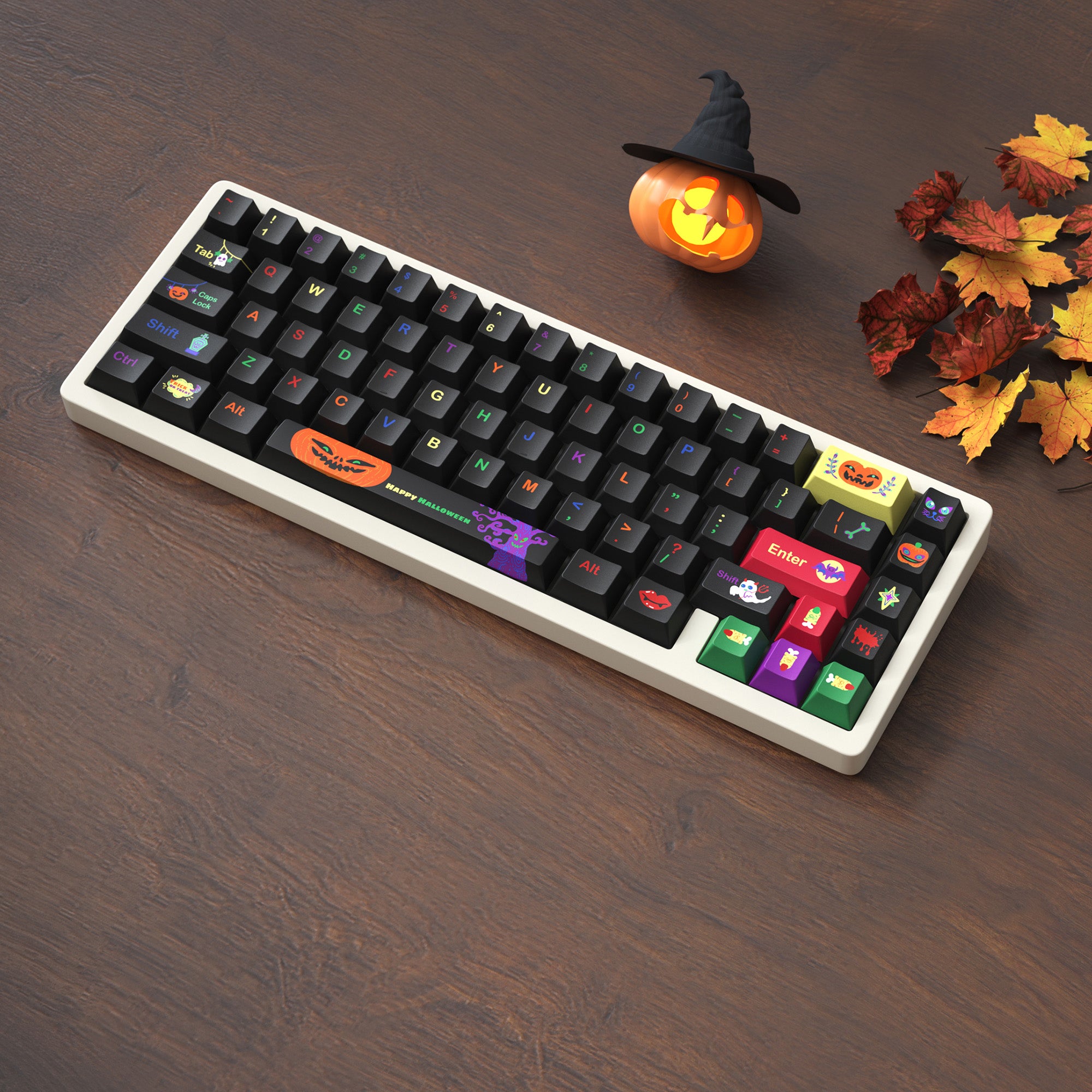 [Halloween] Black Style Cherry Profile Keycaps Set – KeyGeak