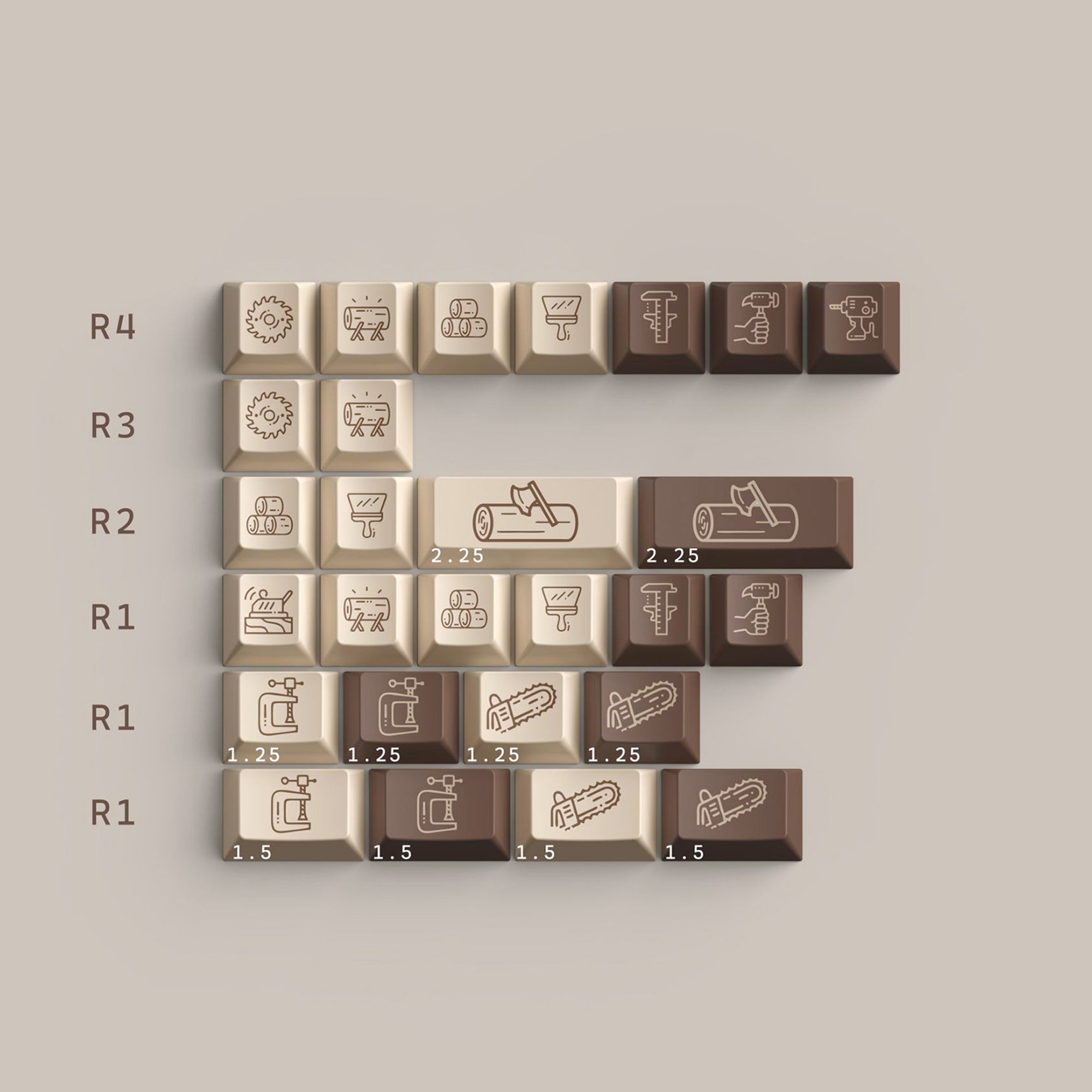 Carpenter Cherry Profile PBT ANSI&ISO Keycaps Set – KeyGeak