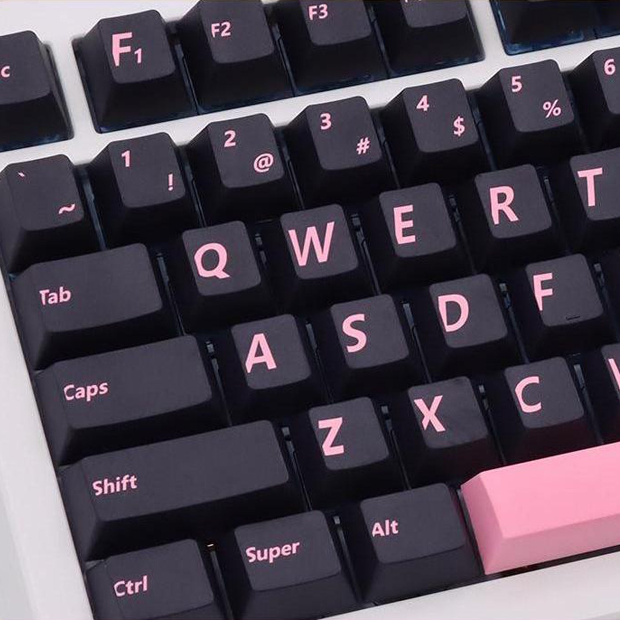 Pink lighting Cherry Profile ANSI&ISO Keycaps Set – KeyGeak