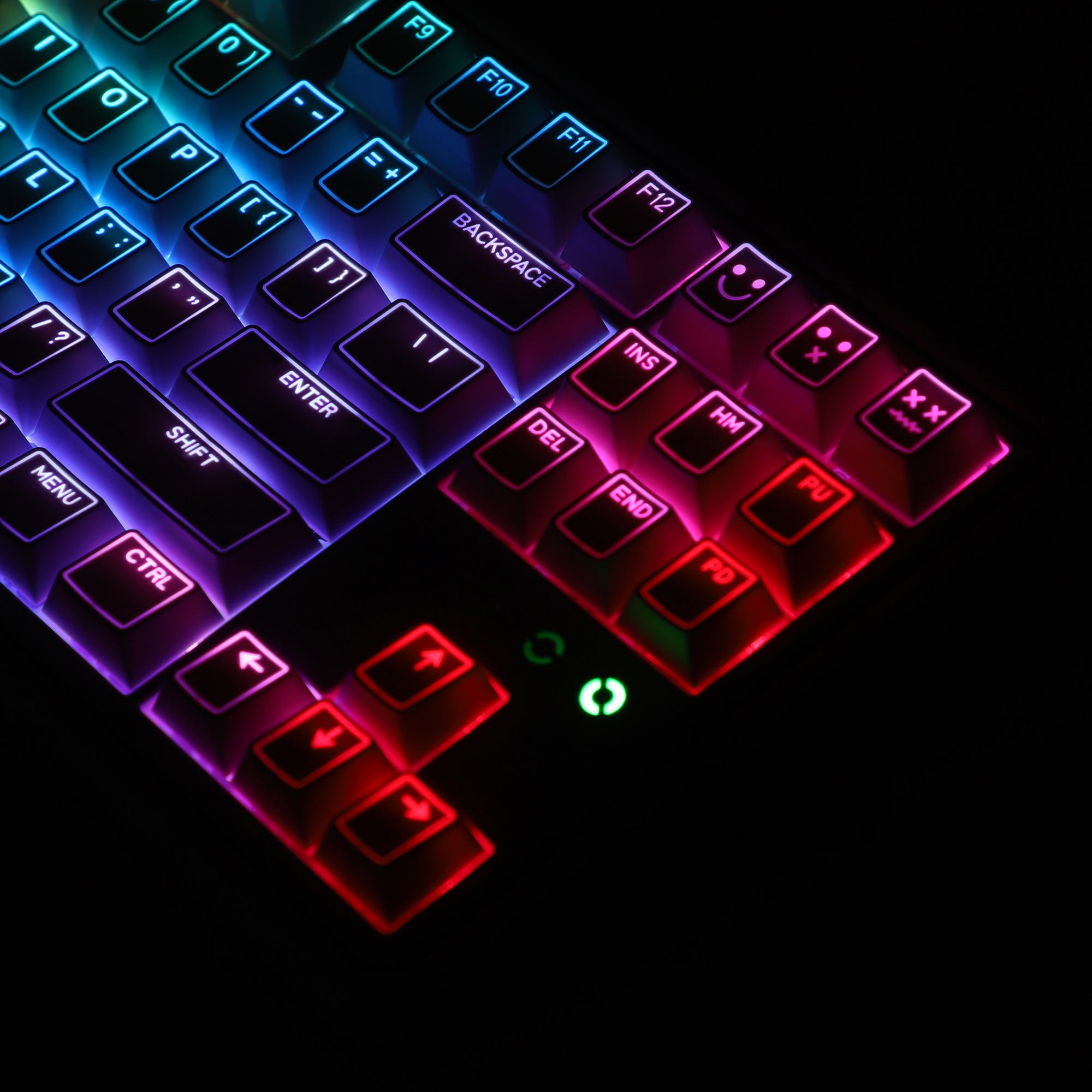 Prism Cherry Profile PBT Shine-Through Keycaps – KeyGeak