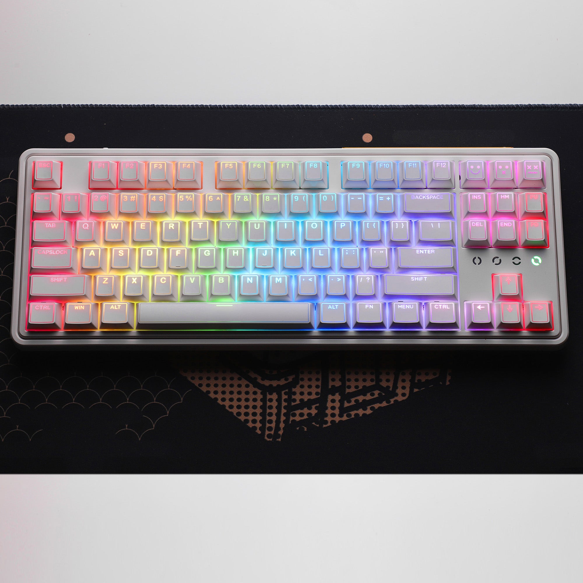 Prism Cherry Profile PBT Shine-Through Keycaps – KeyGeak