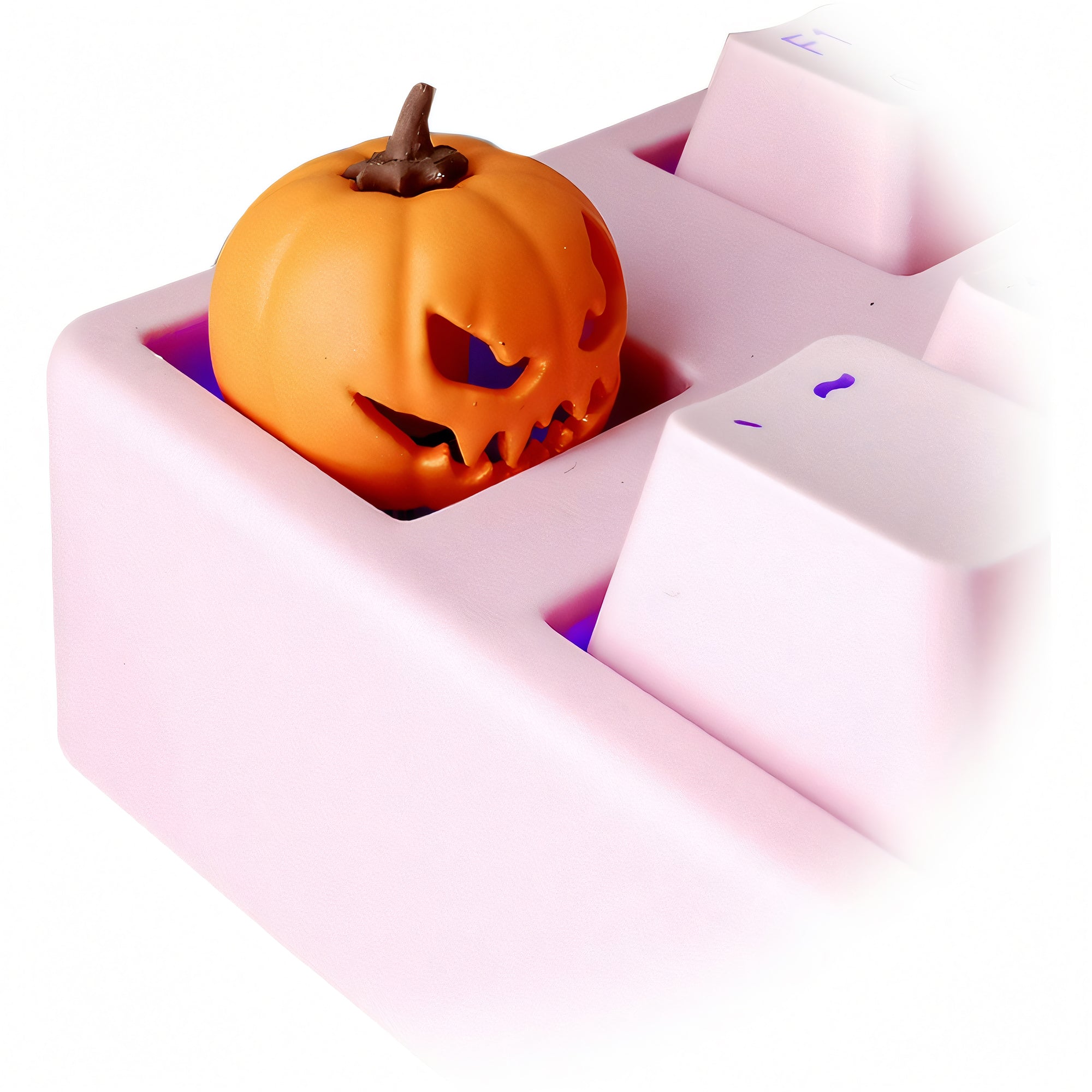 Resin Translucent 3D Pumpkin Keycap – KeyGeak