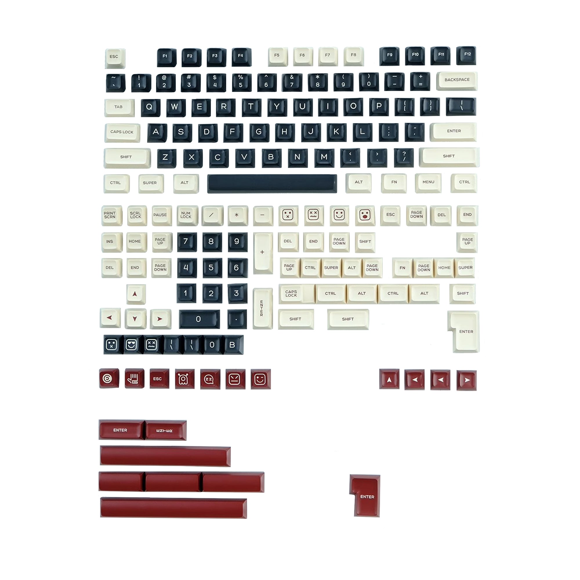 Rome PBT ANSI&ISO keycaps Set SA Profile – KeyGeak