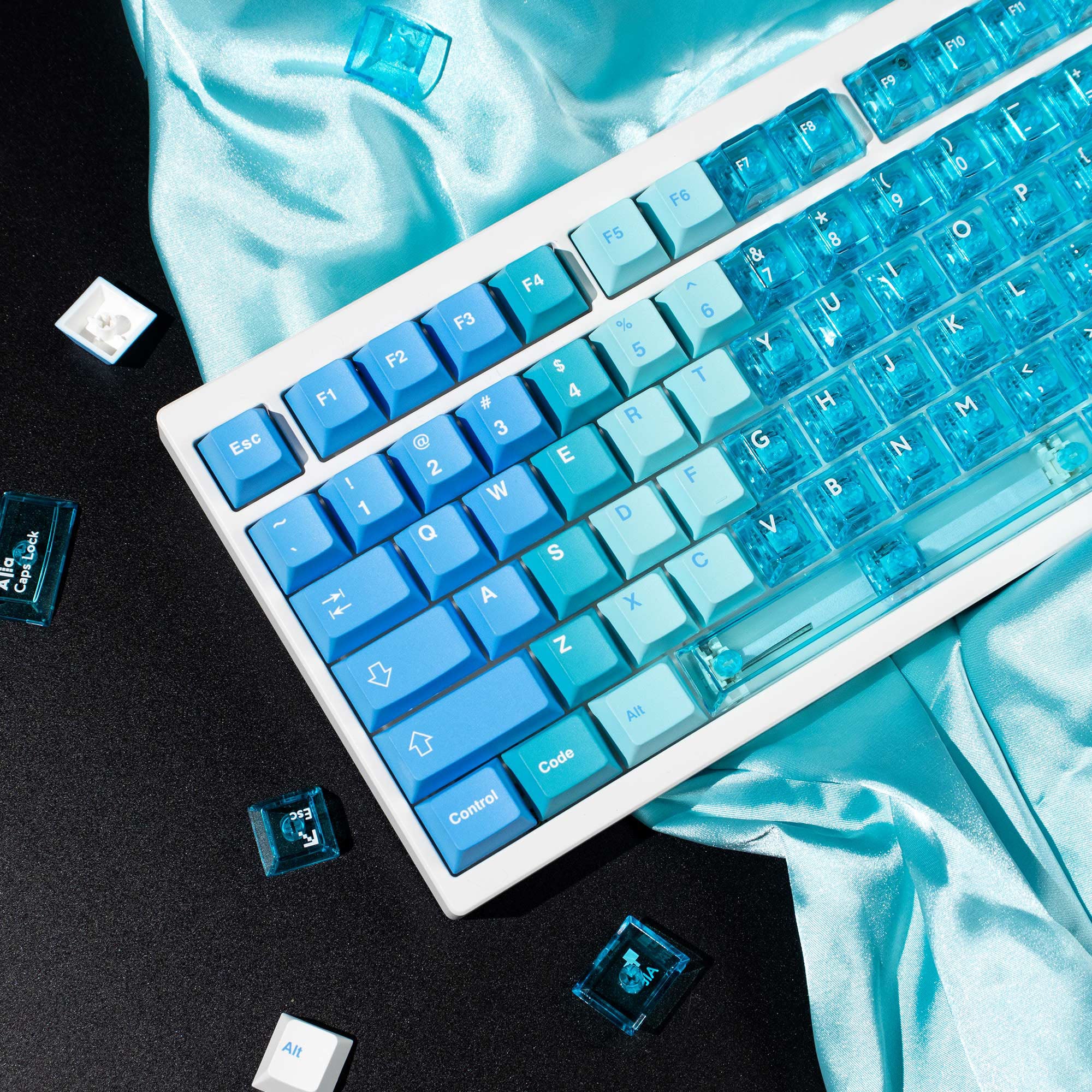 Snow Mountain Gradient Backlit Keycaps Set – KeyGeak