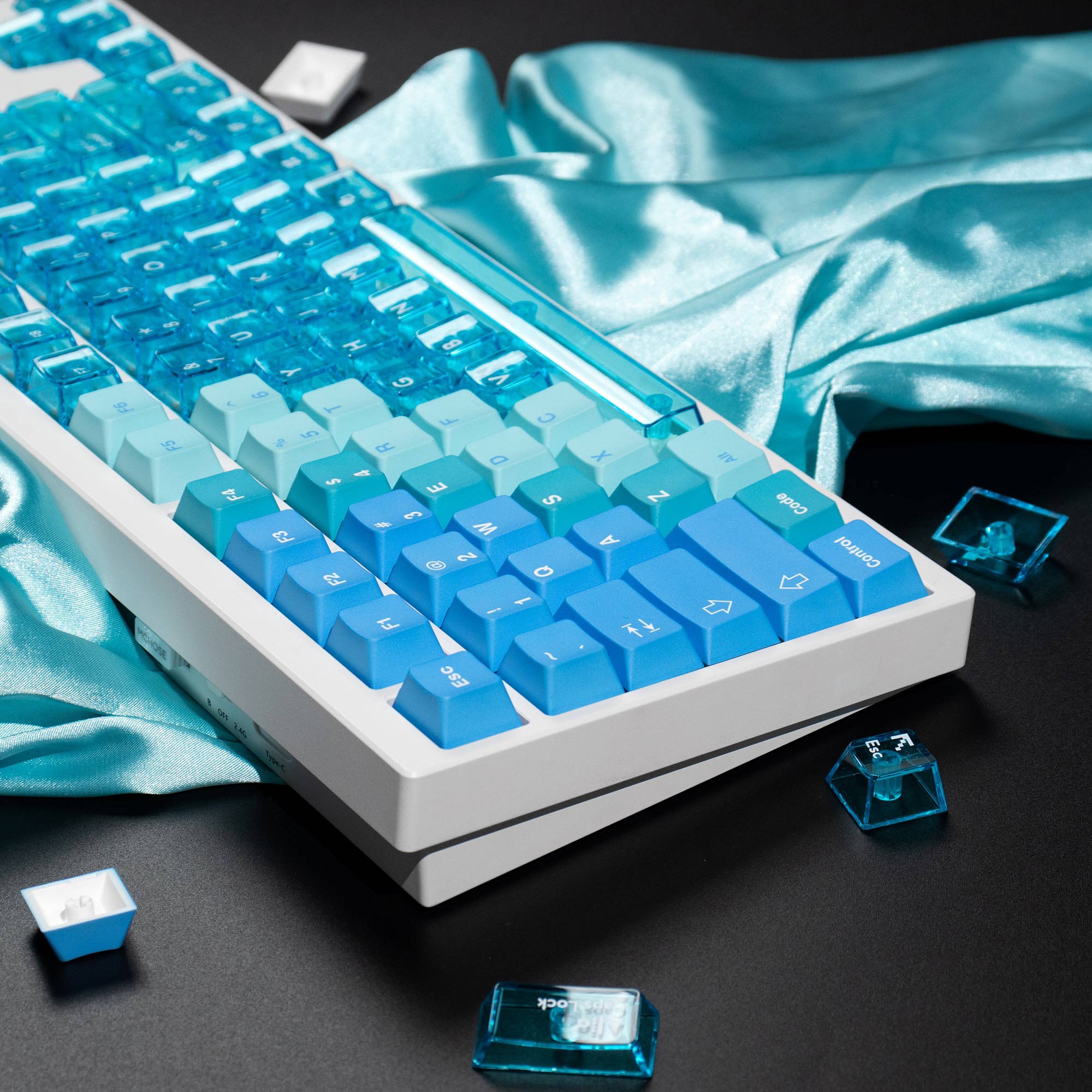 Snow Mountain Gradient Backlit Keycaps Set – KeyGeak