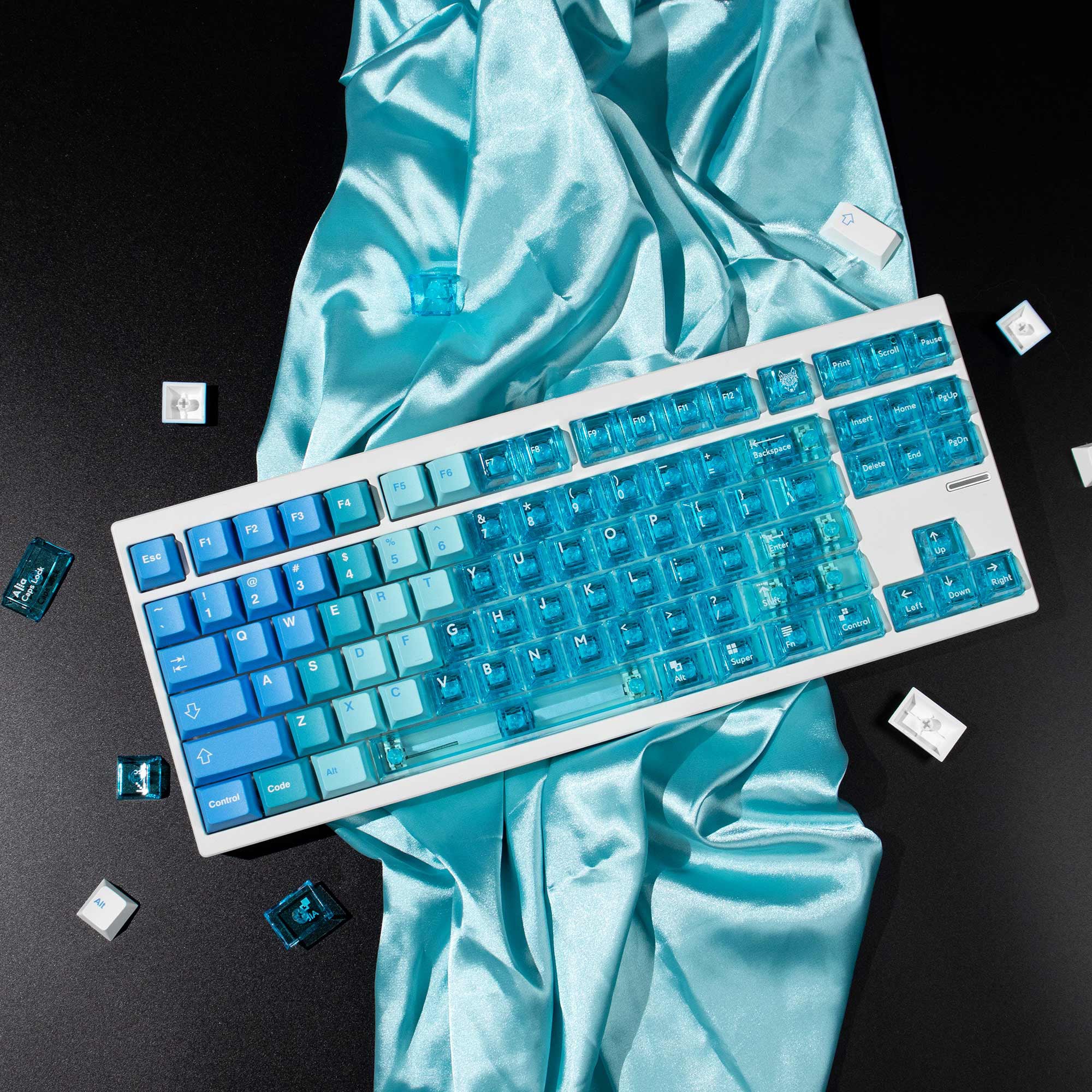 Snow Mountain Gradient Backlit Keycaps Set – KeyGeak