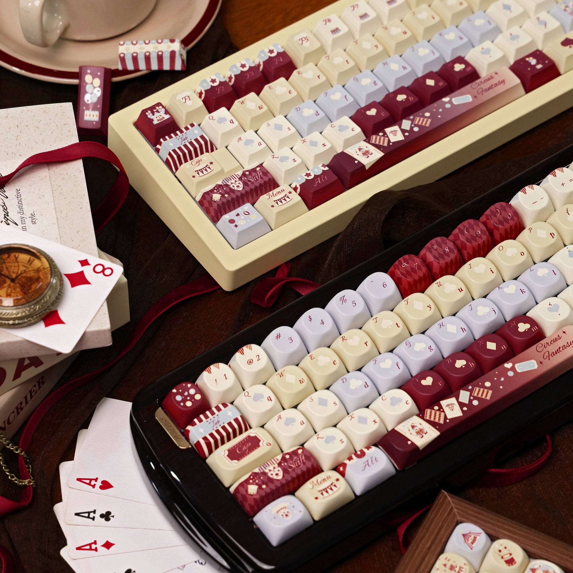 The Night Circus PBT Cherry/MOA Profile Keycaps Set – KeyGeak