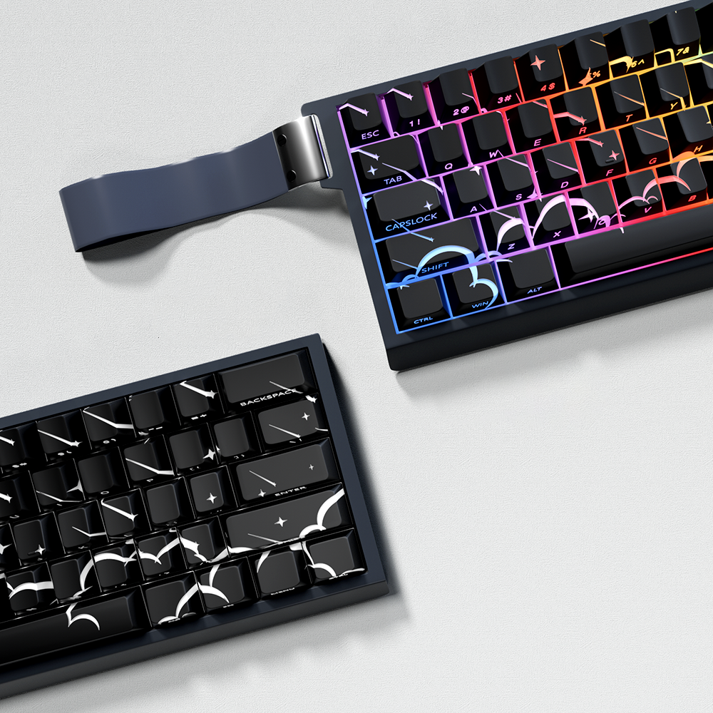 Translucent Meteor Shower Cherry Profile Side Legends Keycaps Set – KeyGeak