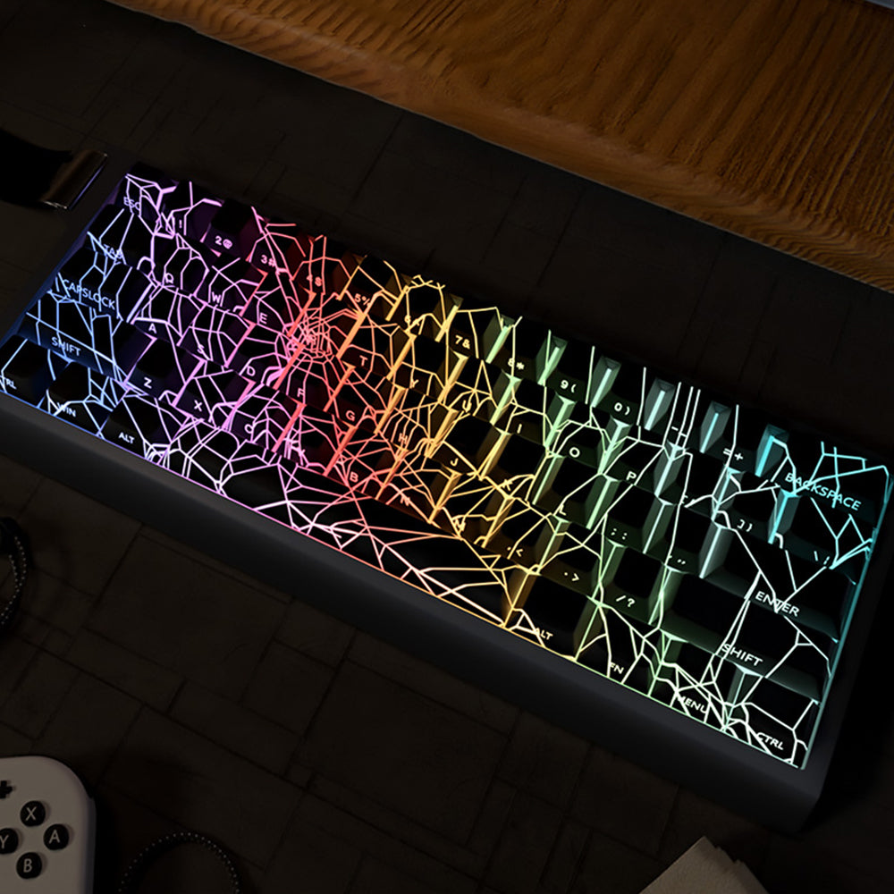 Translucent Spider Web Cherry Profile Side Legends Keycaps Set – KeyGeak