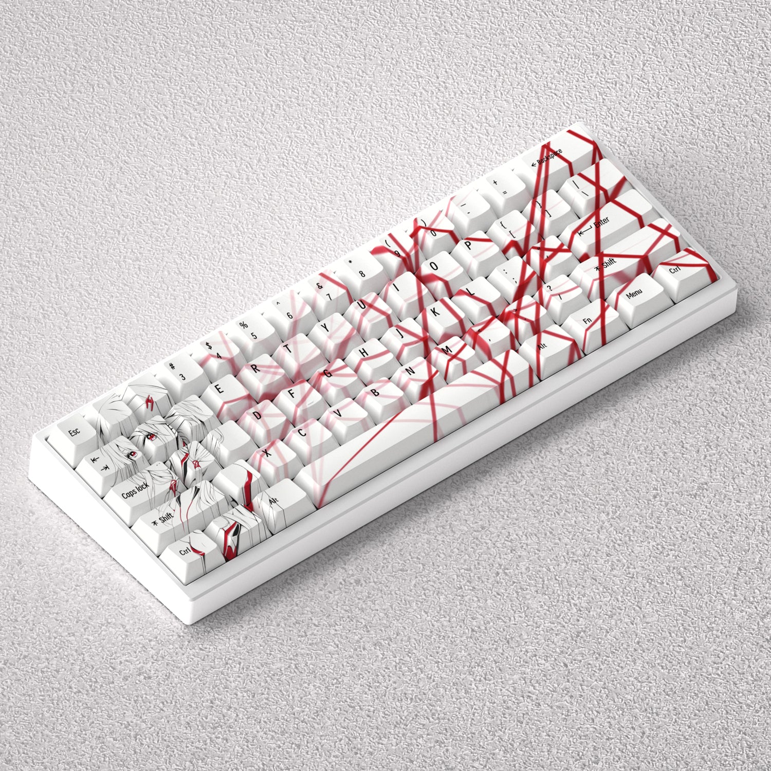 YUZURIHA INORI Cherry Profile PBT Keycaps Set(Only compatible for 60/6 ...