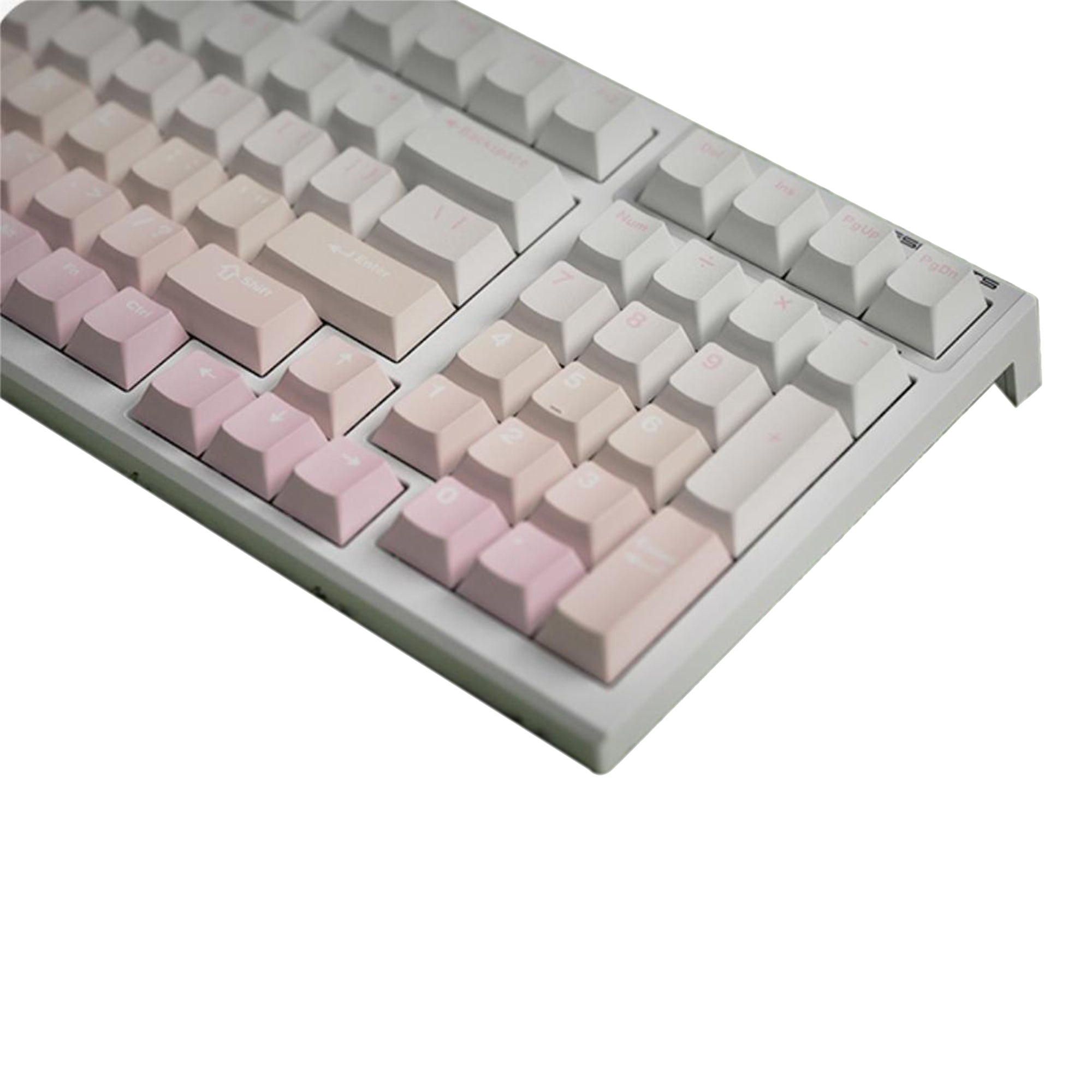 Gradient White Pink Keycaps Set ANSI & ISO Layout – KeyGeak