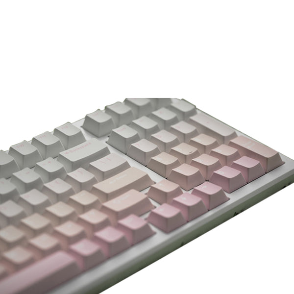 Gradient White Pink Keycaps Set ANSI & ISO Layout – KeyGeak