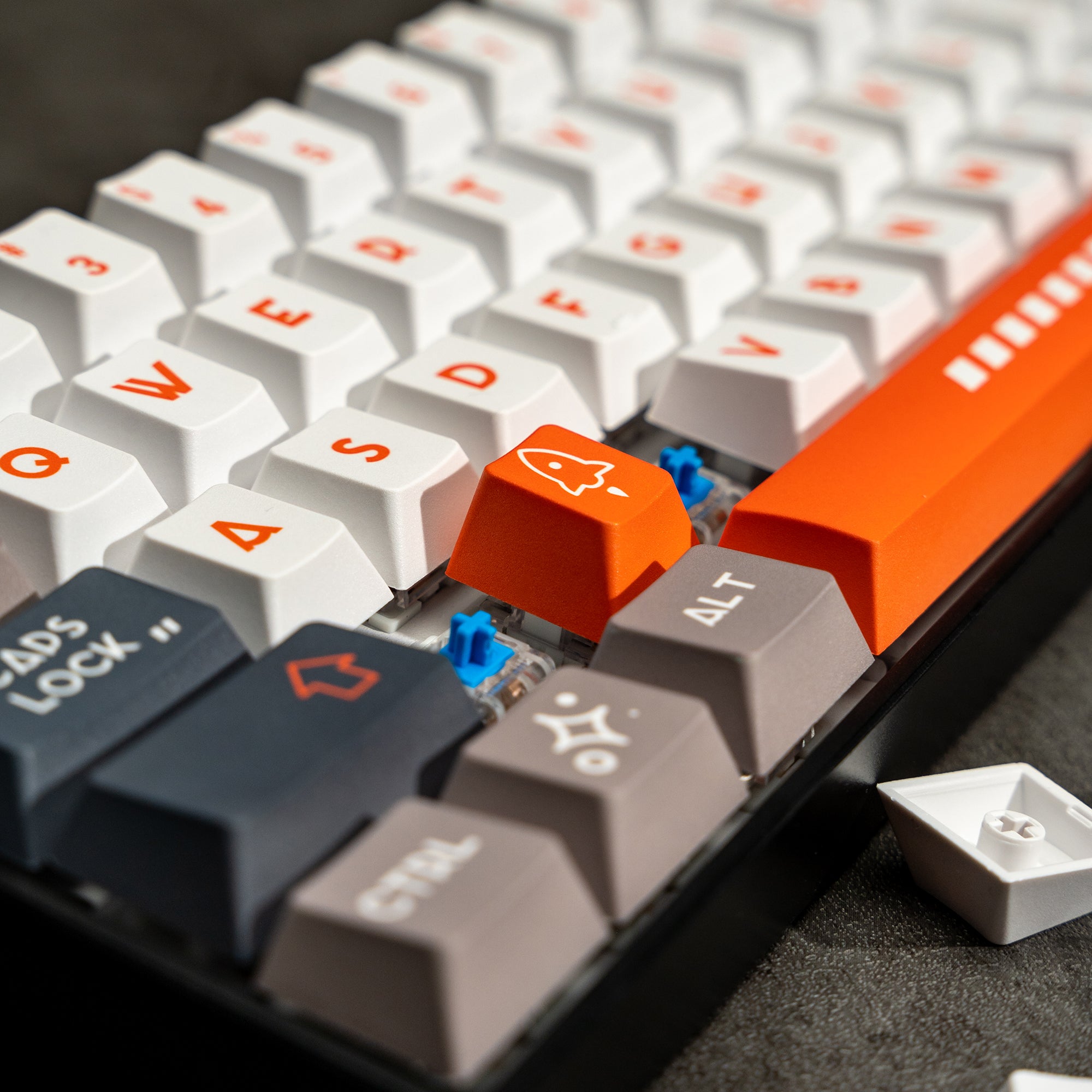 Universe Vitality Orange PBT Tricolor Mechanical Keyboard Keycaps Set ...