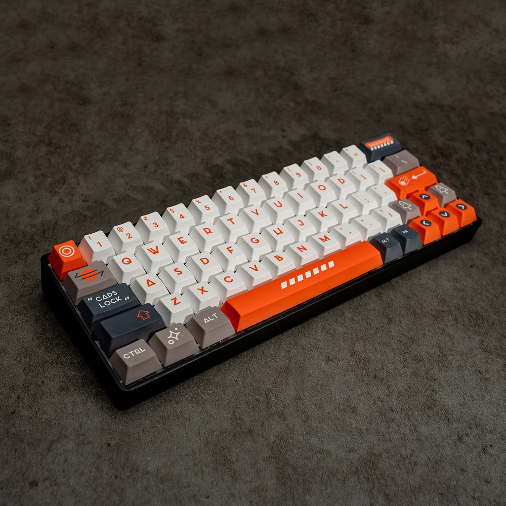 Universe Vitality Orange PBT Tricolor Mechanical Keyboard Keycaps Set ...