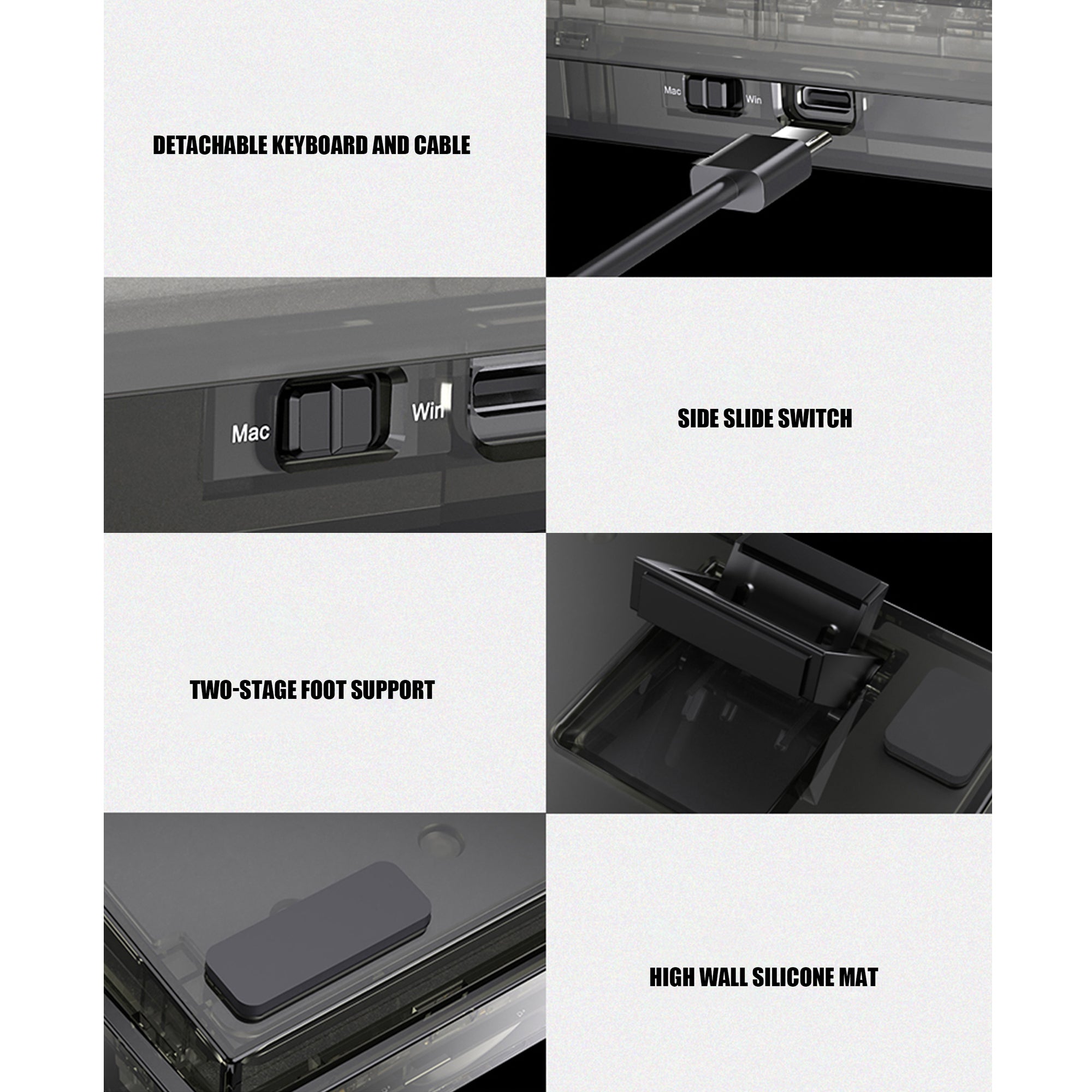 X75 Transparent Mechanical Gaming Keyboard – KeyGeak