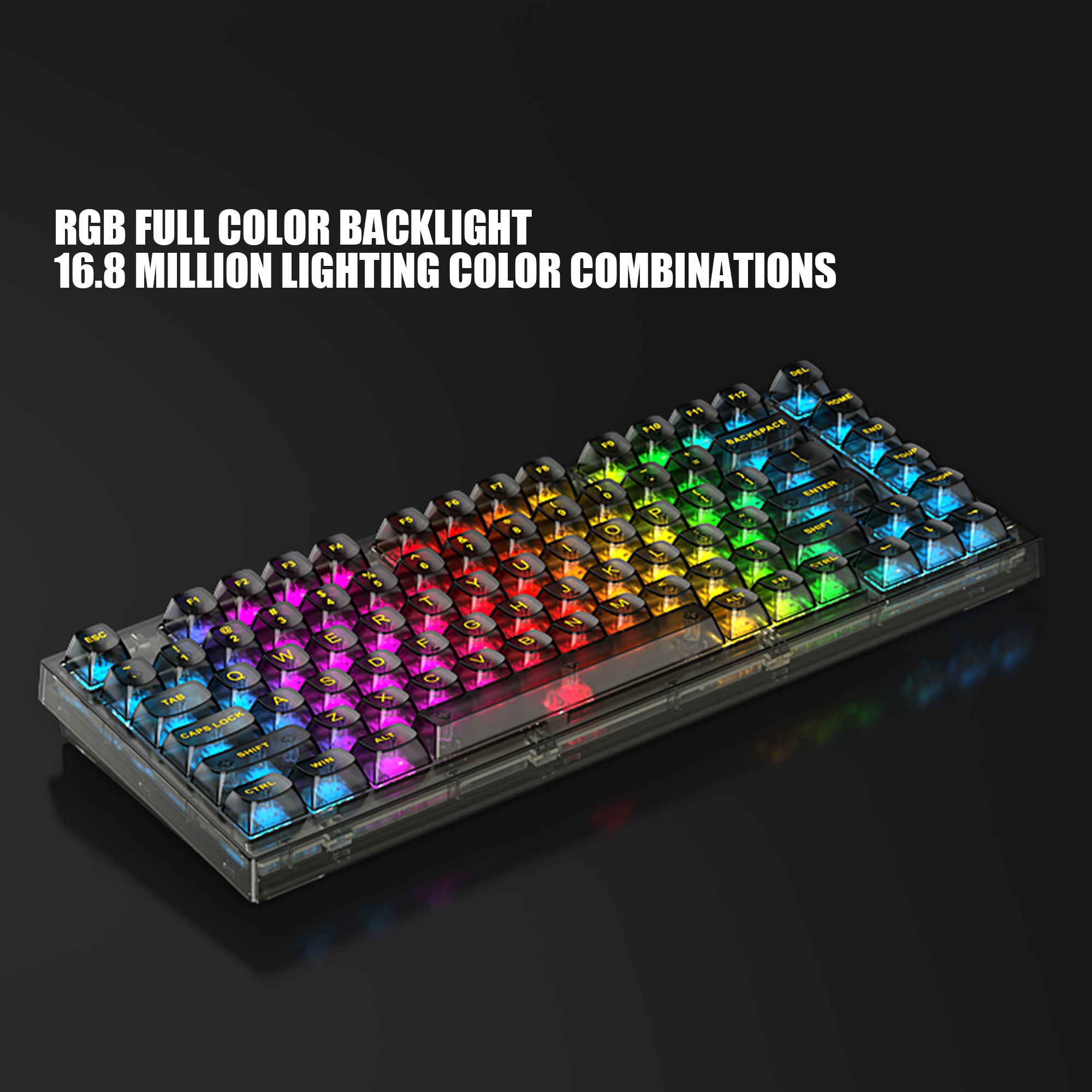 X75 Transparent Mechanical Gaming Keyboard – KeyGeak