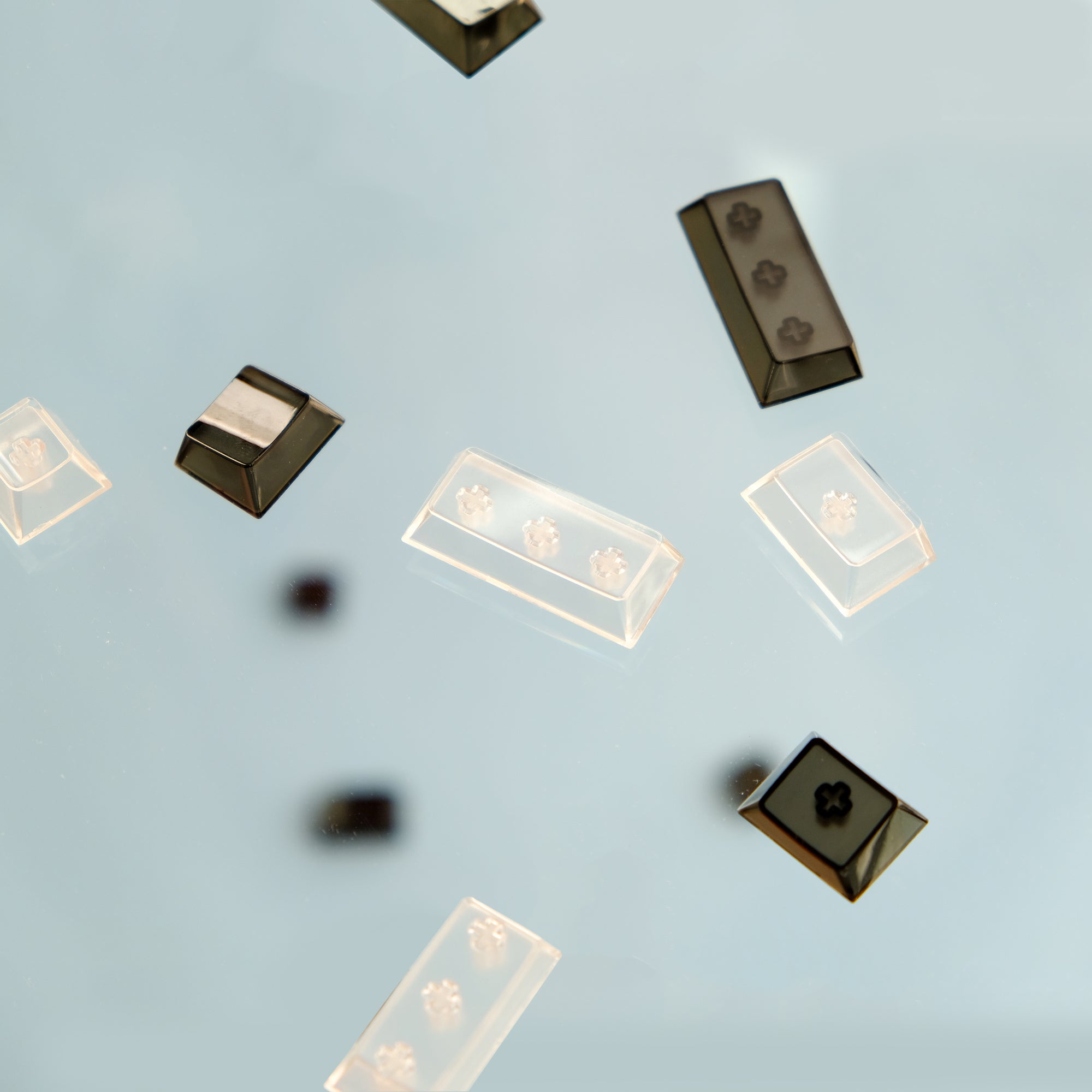 Clear/Black Keycap Set (TRANSLUCENT) – KeyGeak