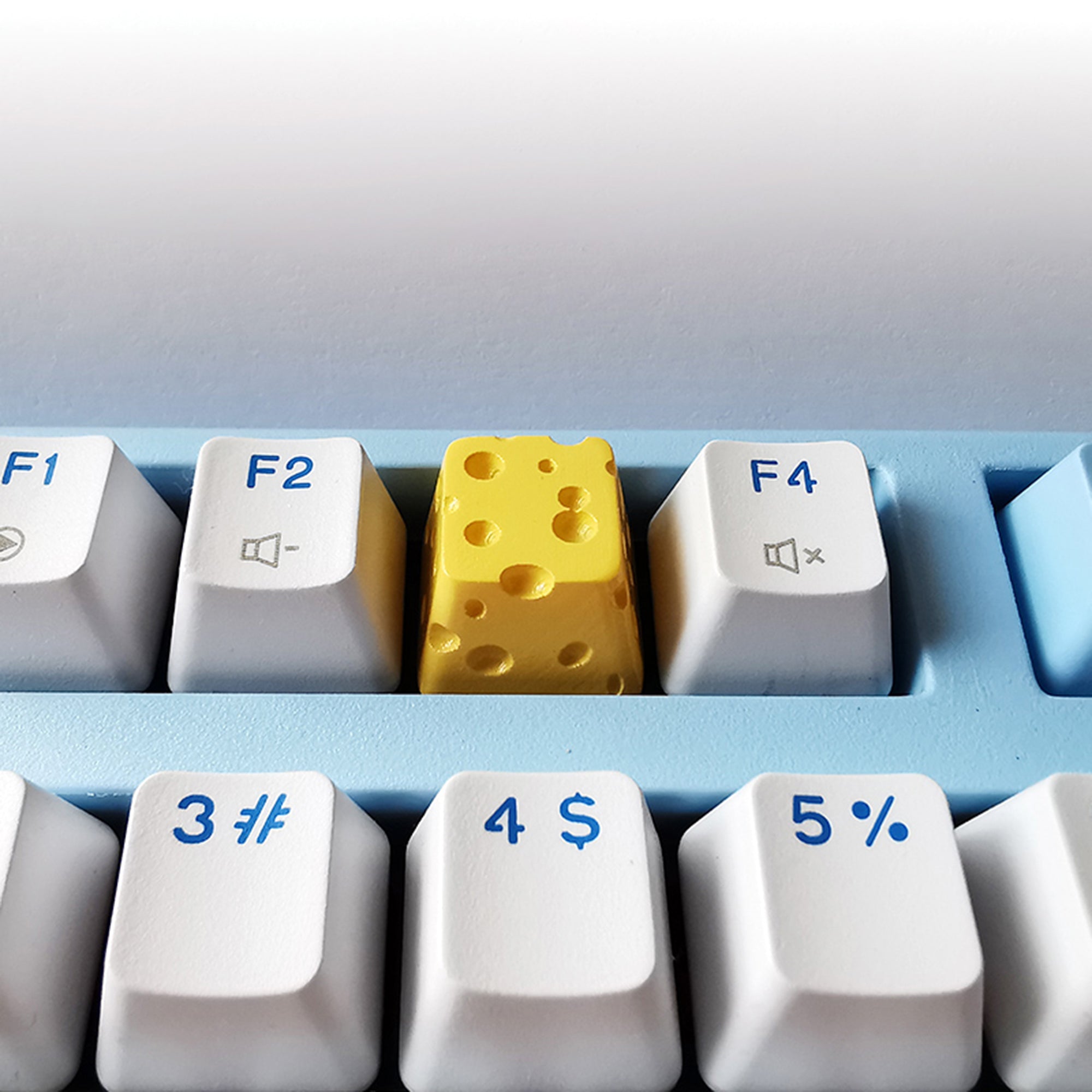 Cheese Resin Handmade Backlit Keycap Orange/Yellow – KeyGeak