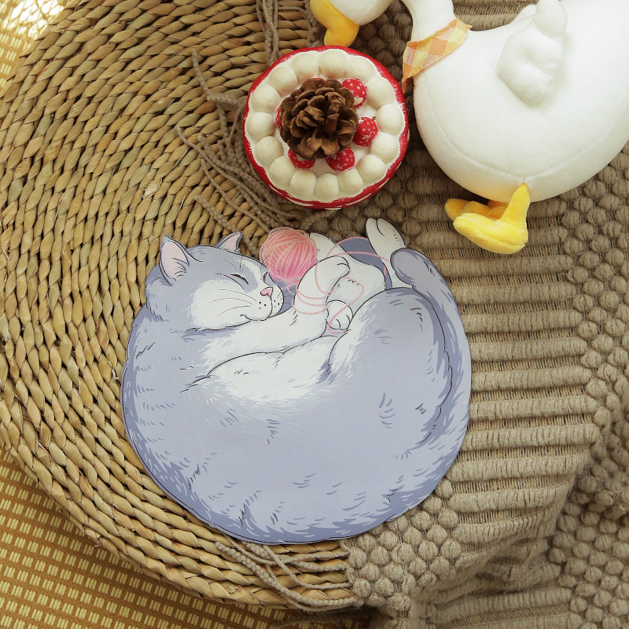 Cat & Rabbit Mouse Pad – KeyGeak